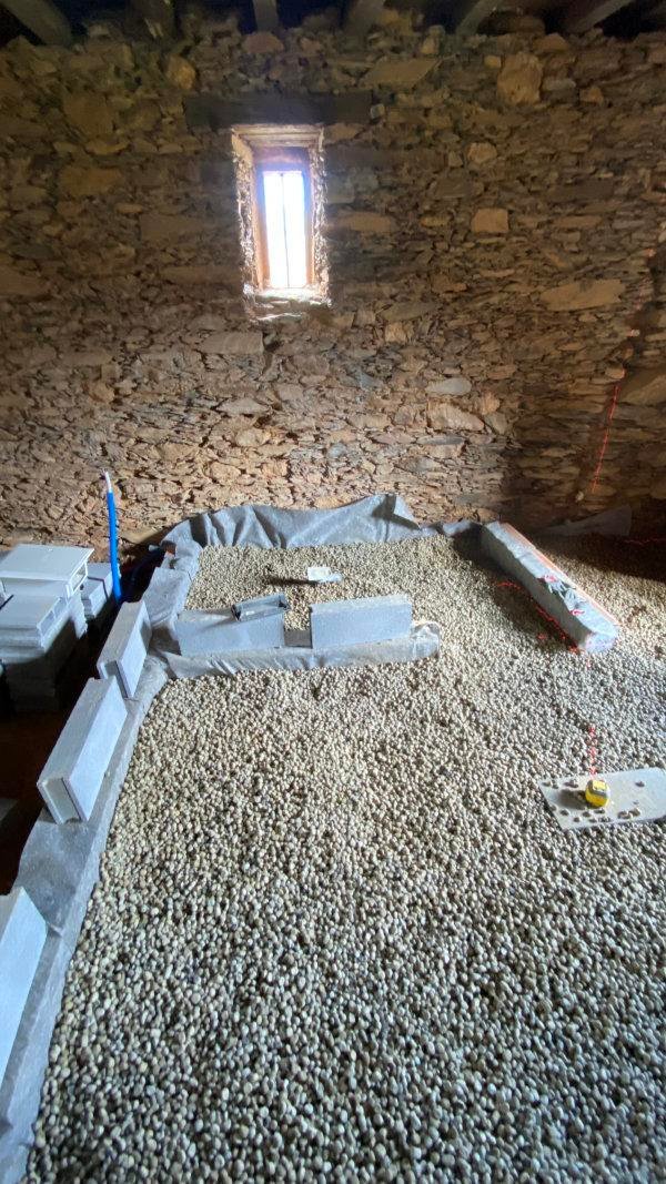 Laying our first limecrete floor - Our Renovation Life in Portugal